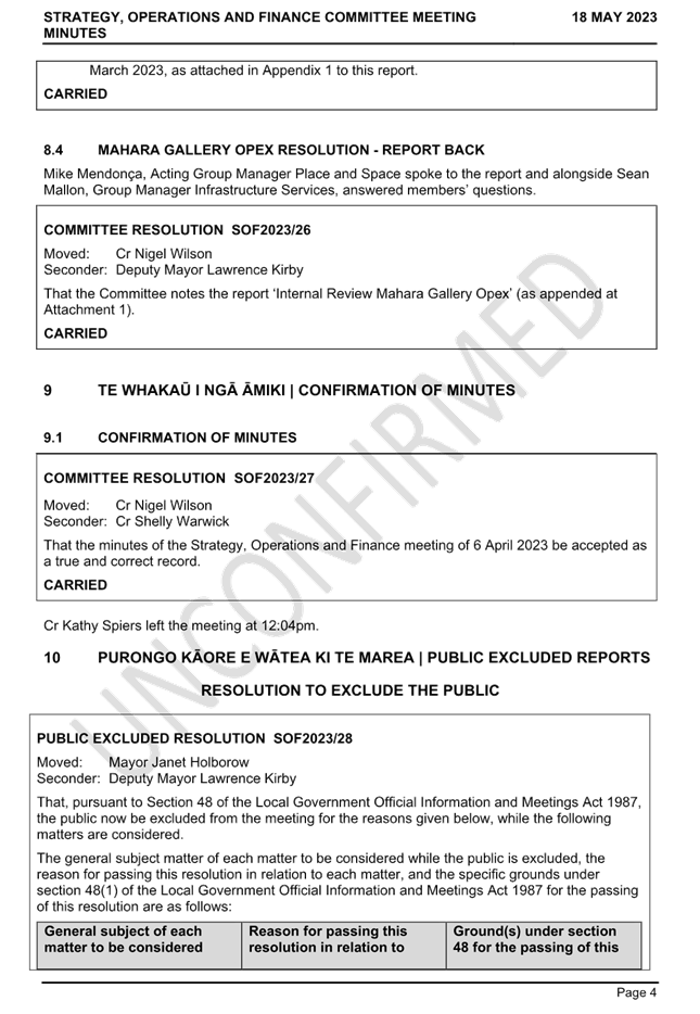 Agenda of Strategy, Operations and Finance Committee Meeting - Thursday ...