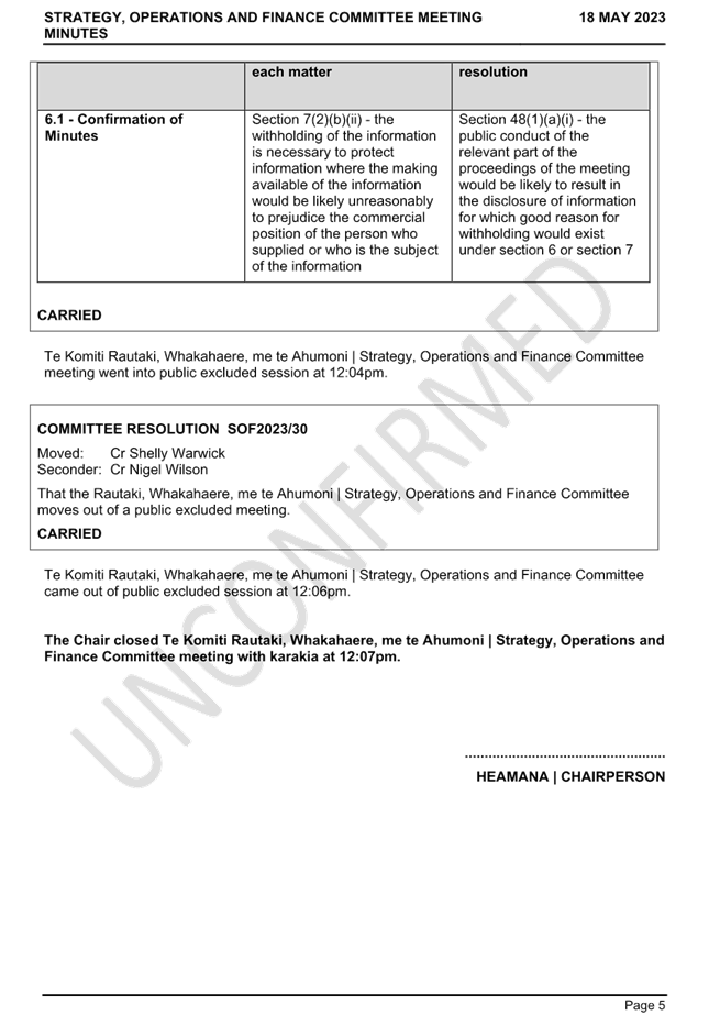 Agenda of Strategy, Operations and Finance Committee Meeting - Thursday ...