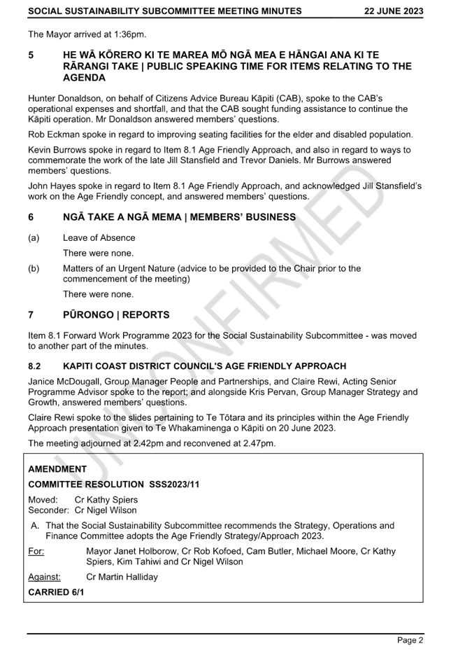 Agenda of Social Sustainability Subcommittee Meeting - Thursday, 3 ...